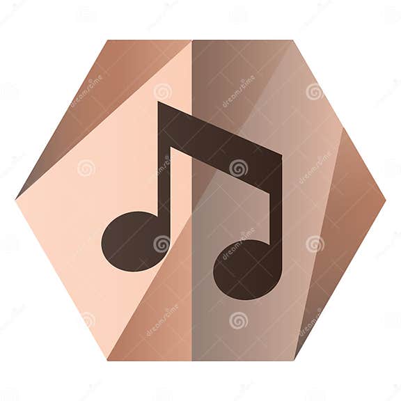 Beam Note for Music. Vector Illustration Decorative Background Design ...