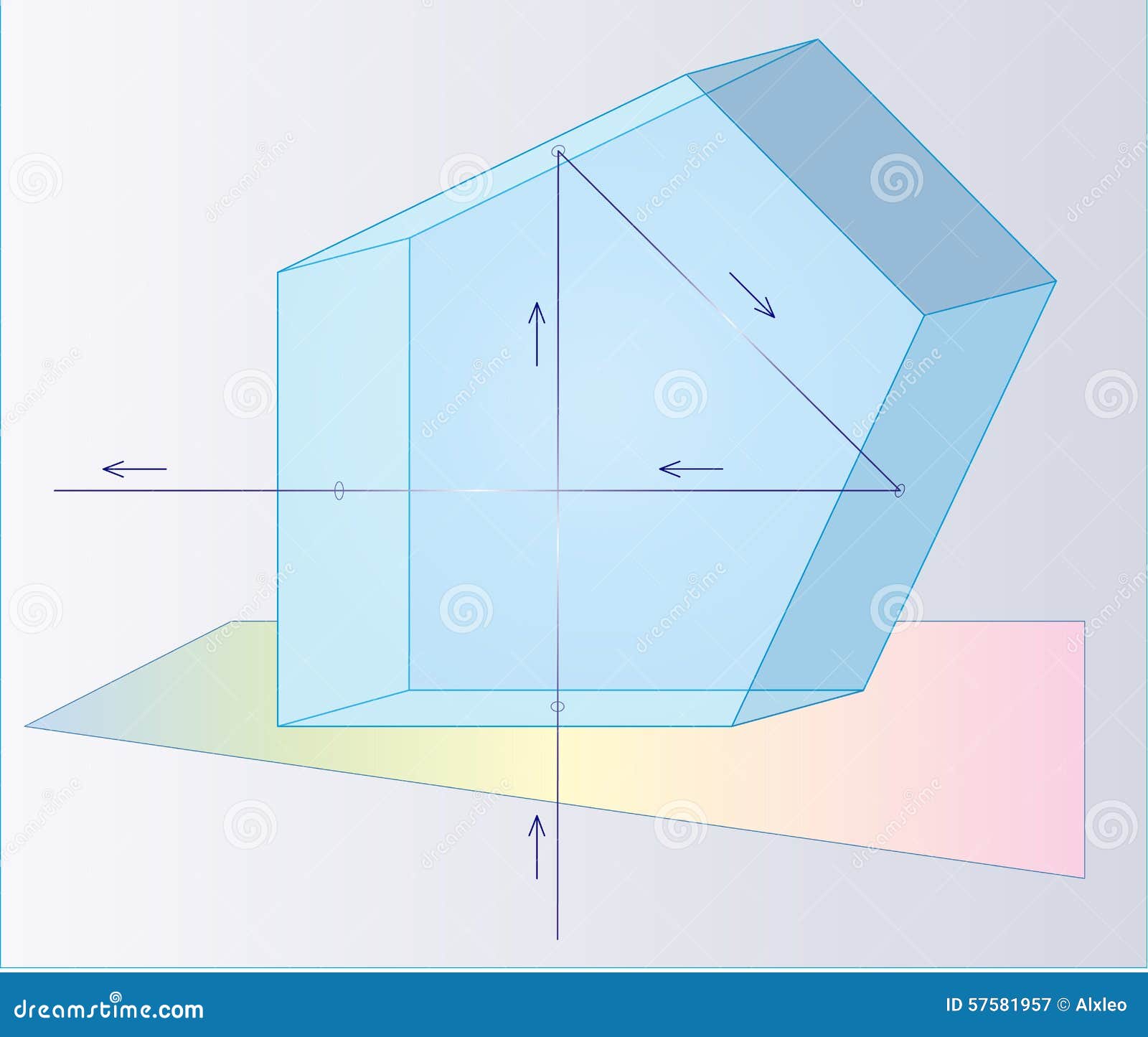 Beam Path in the Pentaprism Stock Vector - Illustration of camera, five ...