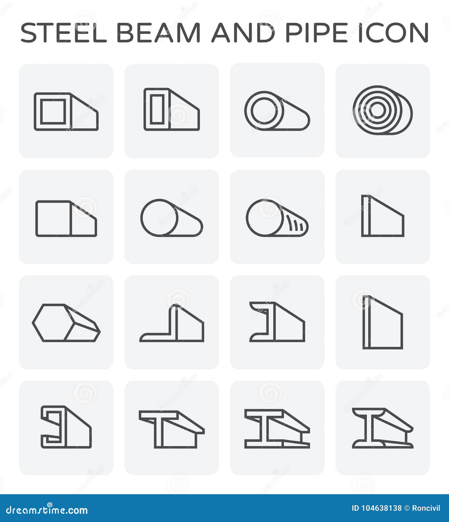 Beam Pipe Icon Vector Illustration | CartoonDealer.com #134851330
