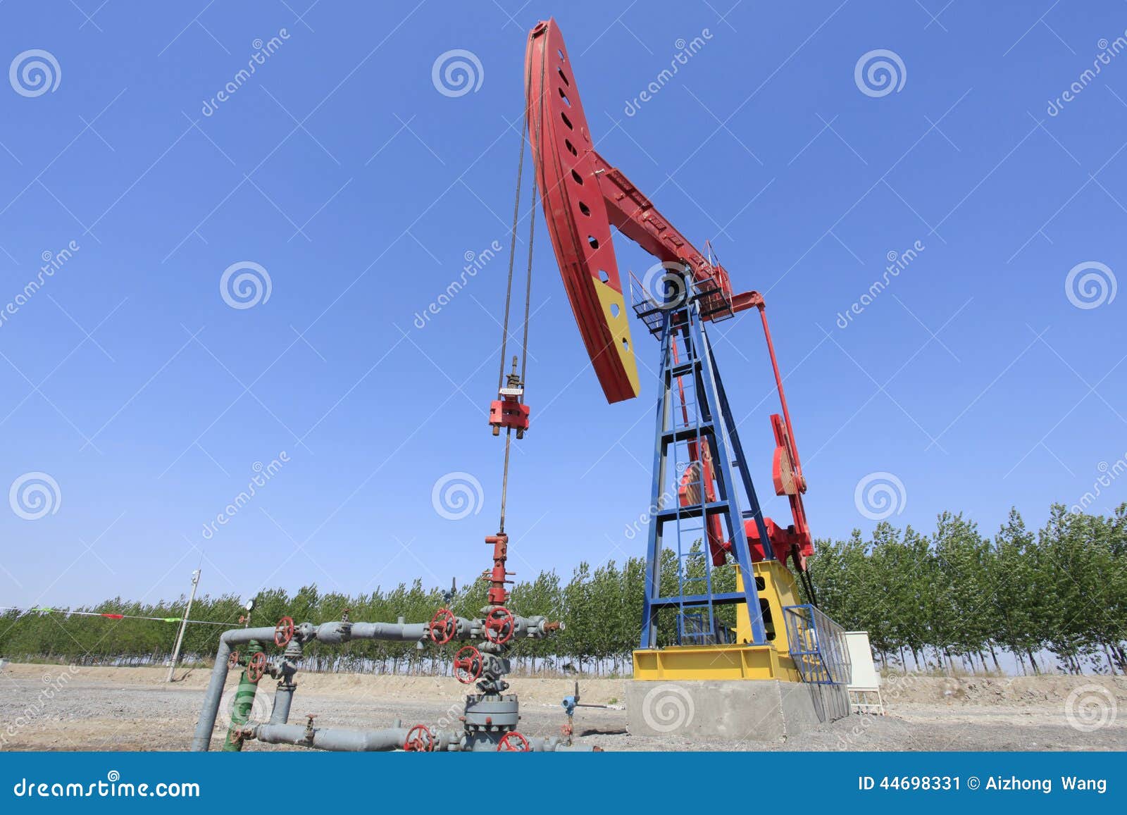 Beam pumping unit stock image. Image of equipment, drill - 44698331