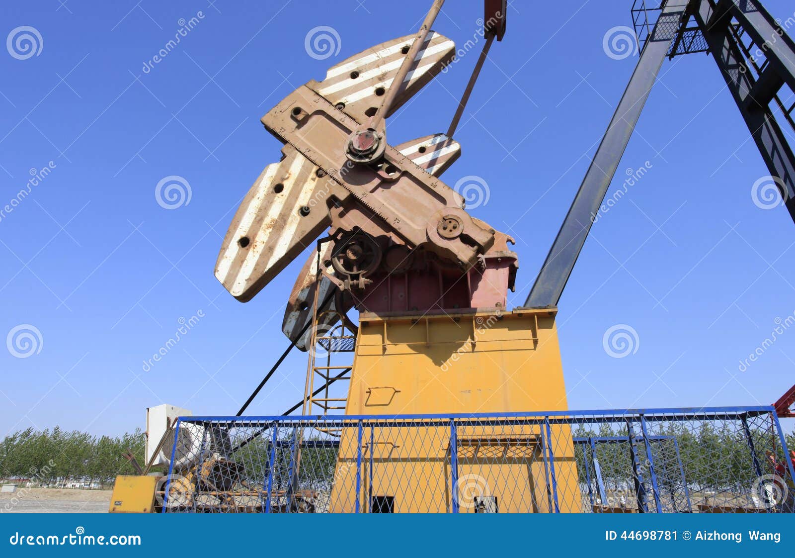 Beam pumping unit stock image. Image of machine, helicopter - 44698781