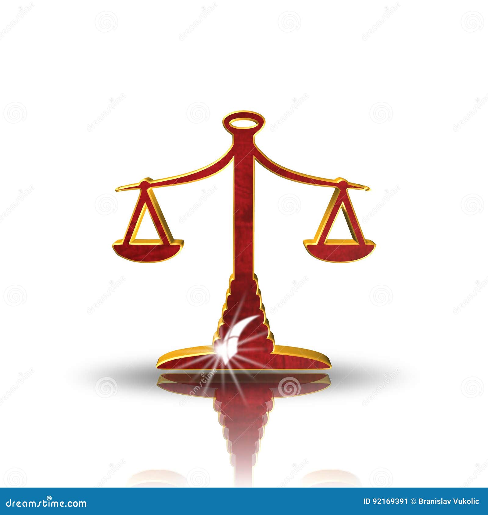 Beam Scale,icon 3D Illustration Stock Illustration - Illustration of ...