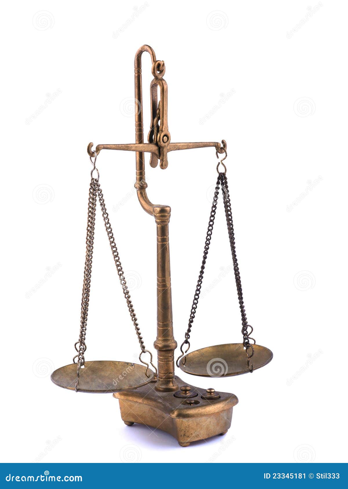 Beam Scale Isolated on White Stock Image - Image of balance, weight ...
