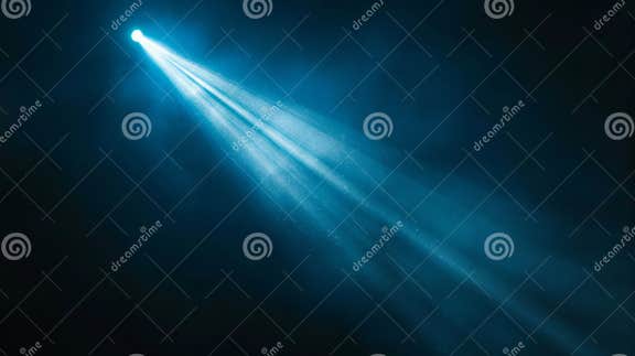 A Beam of Spectral Light on Dark Blue Background Stock Illustration ...