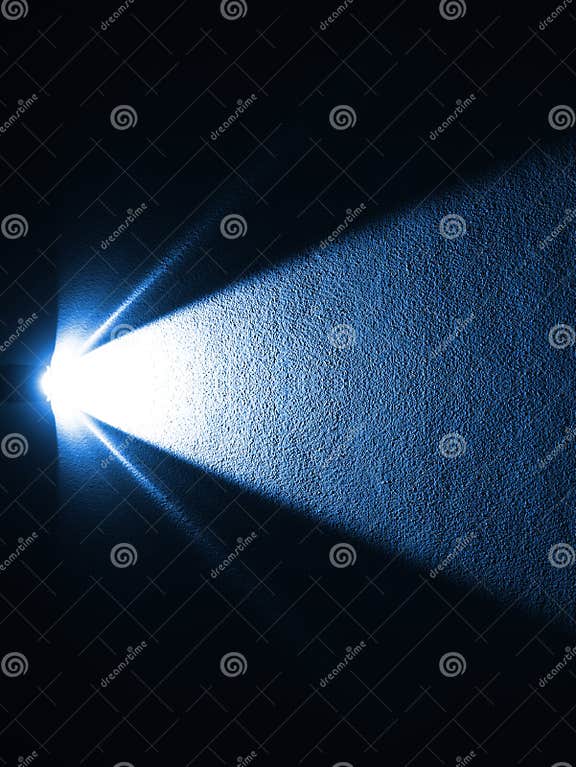 Beam from Strong Light Source Shining on Floor Stock Photo - Image of ...