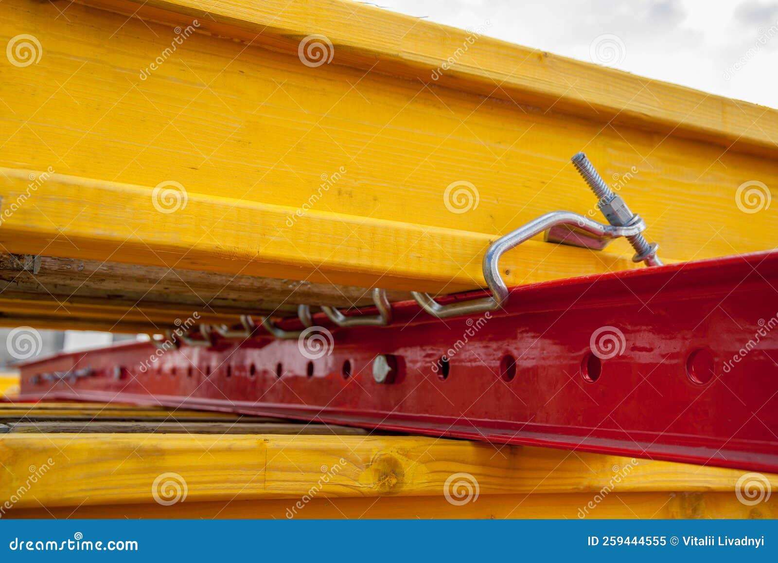 Beam and transom system stock image. Image of works - 259444555