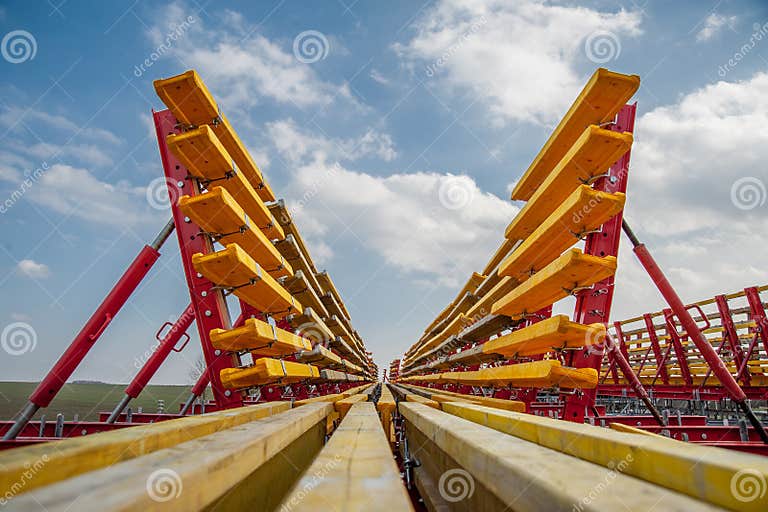 Beam transom system stock image. Image of site, span - 255818135