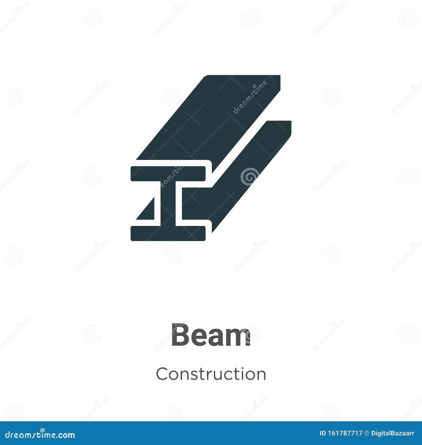 Beam Vector Icon on White Background. Flat Vector Beam Icon Symbol Sign ...