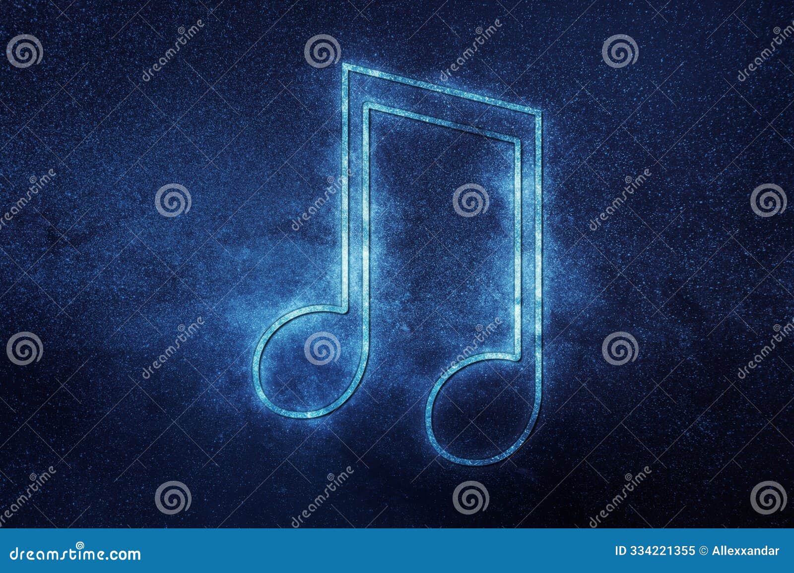 Beamed Eighth Note Symbol, Music Background Stock Image - Image of ...