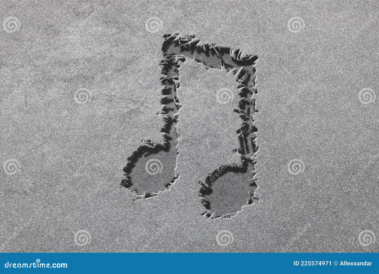 Beamed Eighth Note Symbol, Music Background Stock Illustration ...