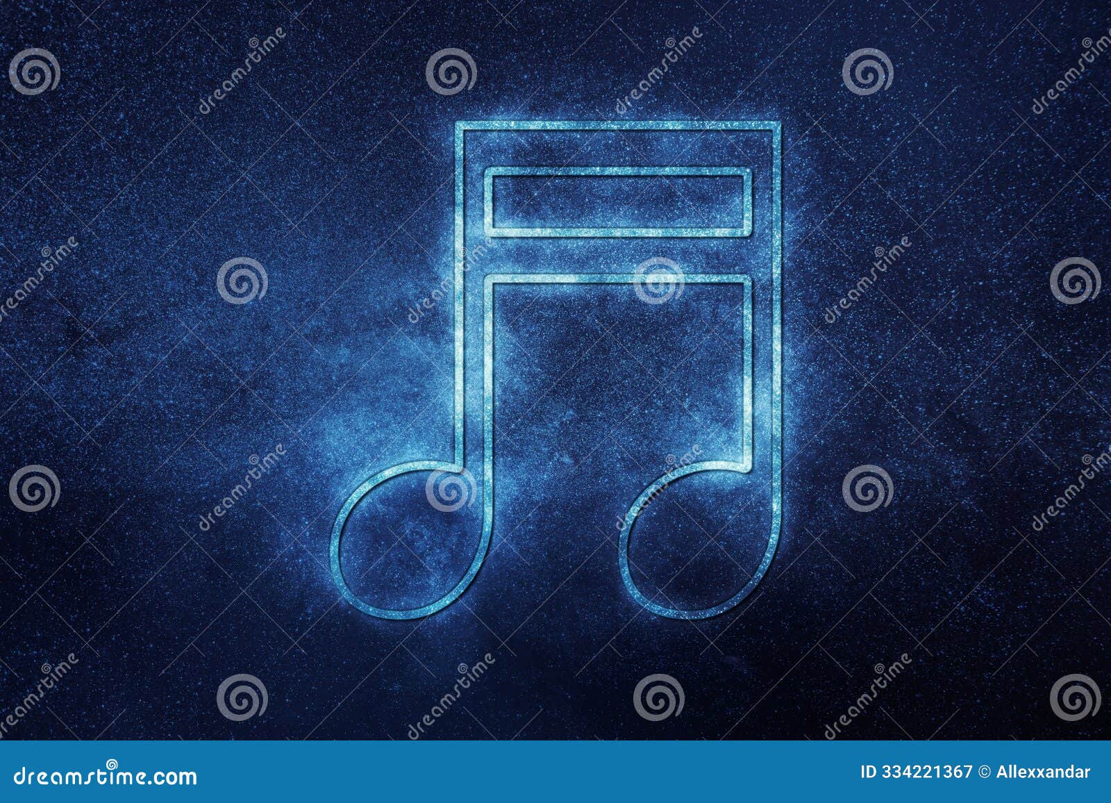 Beamed Sixteenth Note Symbol, Music Background Stock Image - Image of ...