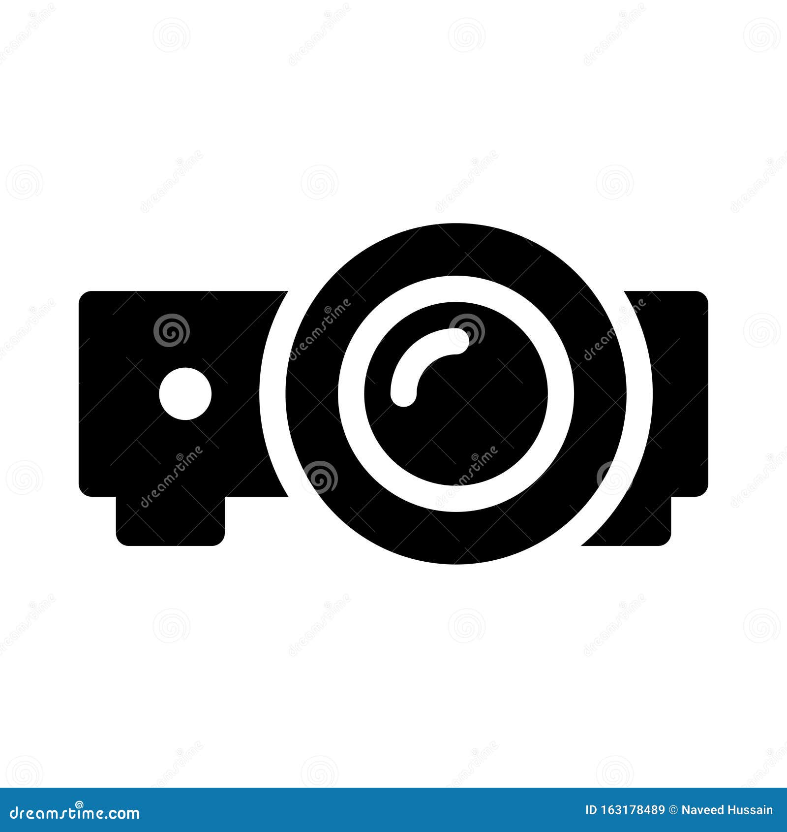 Beamer Vector Glyph Flat Icon Stock Vector - Illustration of isolated ...