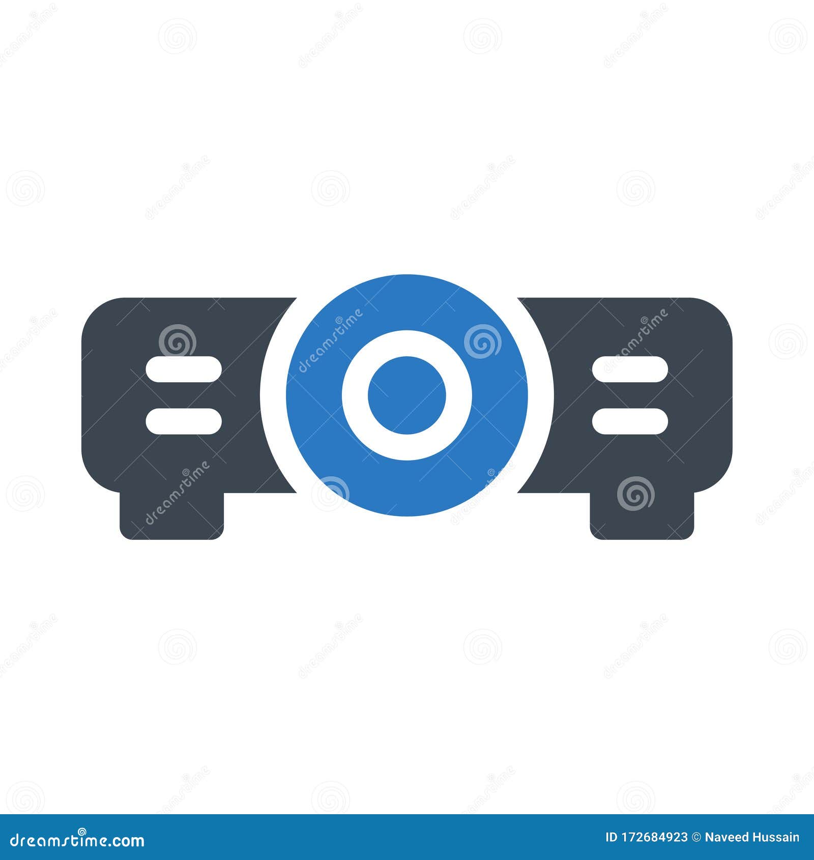 Beamer Vector Glyph Color Icon Stock Vector - Illustration of ...