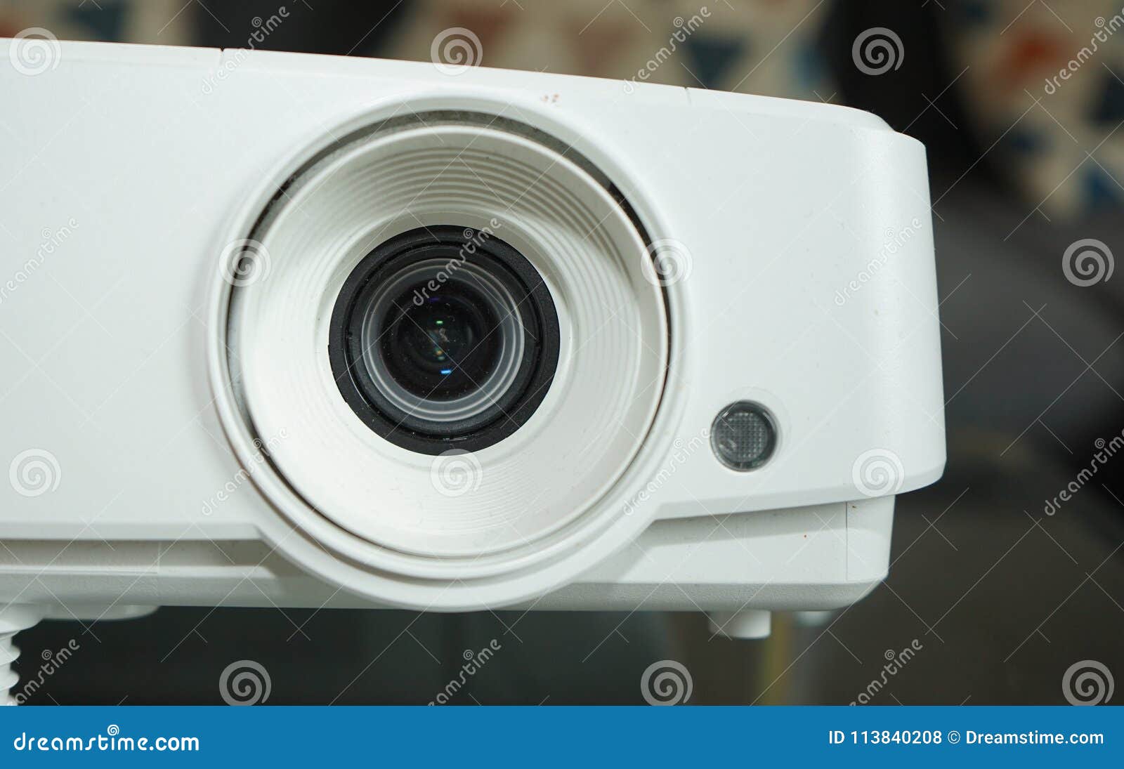 Beamer lense stock photo. Image of electronic, close - 113840208