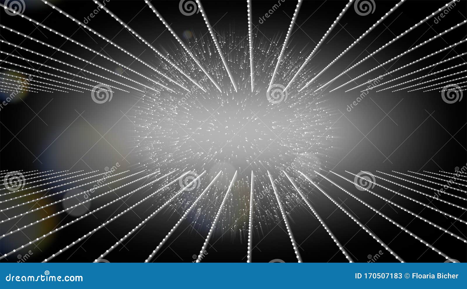 Beaming Rows of Solar Energy Panels Lit with Abstract Sun Rays. Stock ...