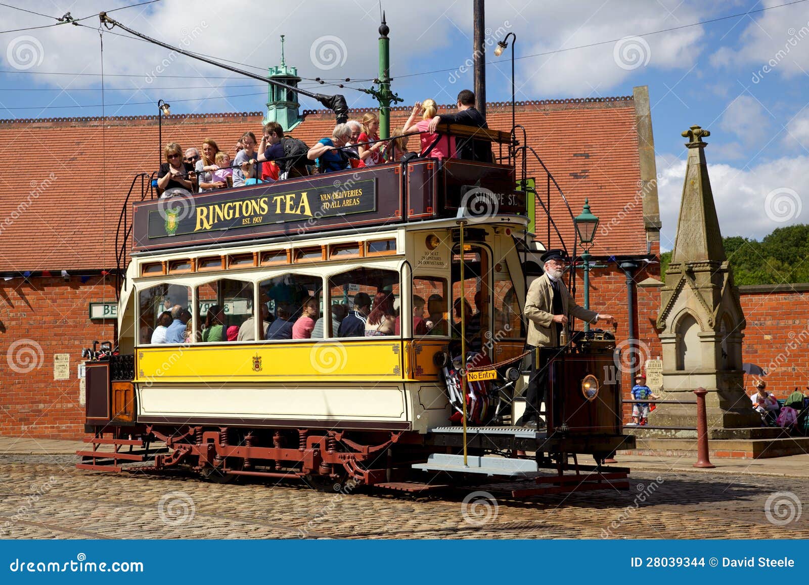 Beamish Tram editorial stock image. Image of north, great - 28039344