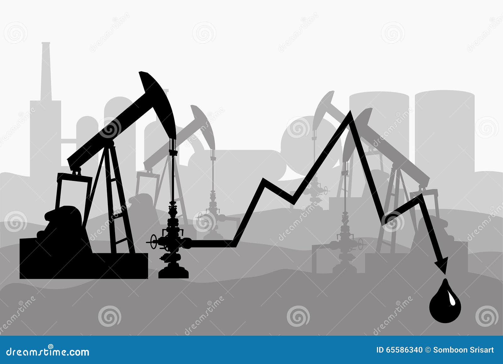 BeamPump stock vector. Illustration of construction, industrial - 65586340