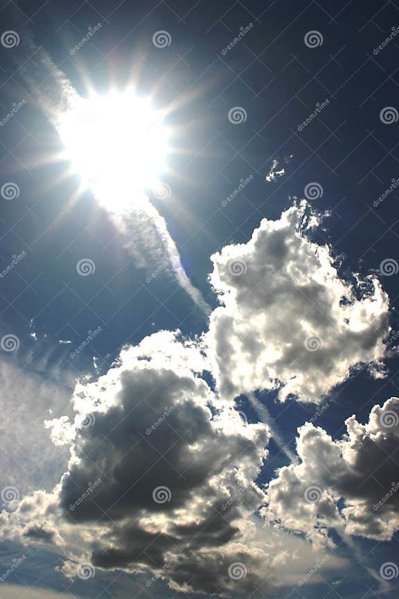 Beams of light stock image. Image of flare, sunray, cloud - 3441