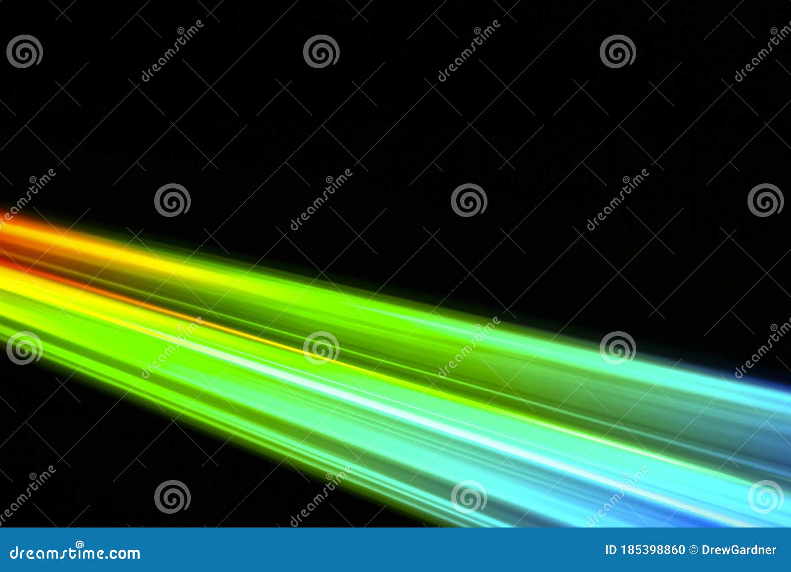 Beams of Light Refracting and Creating a Rainbow Spectrum Stock Photo ...