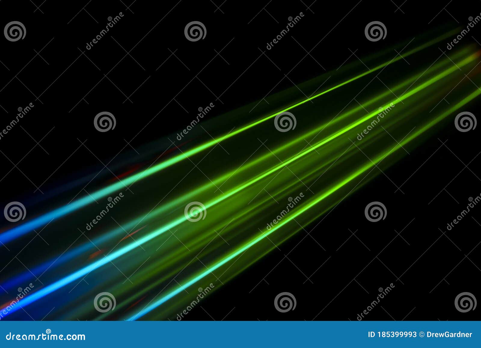 Beams of Light Refracting and Creating a Rainbow Spectrum Stock Image ...