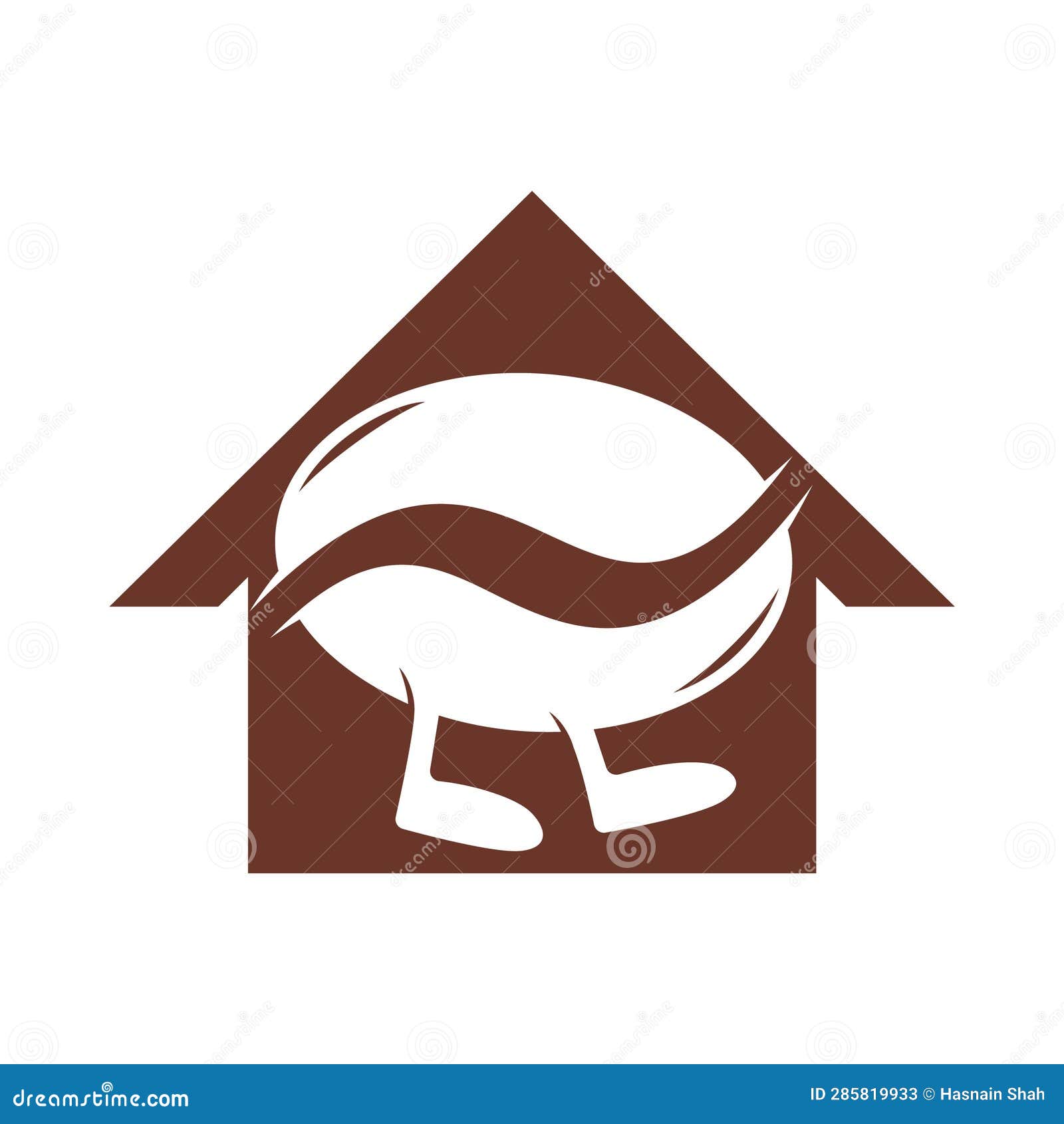 Bean Coffee Running Logo Design Stock Illustration - Illustration of ...