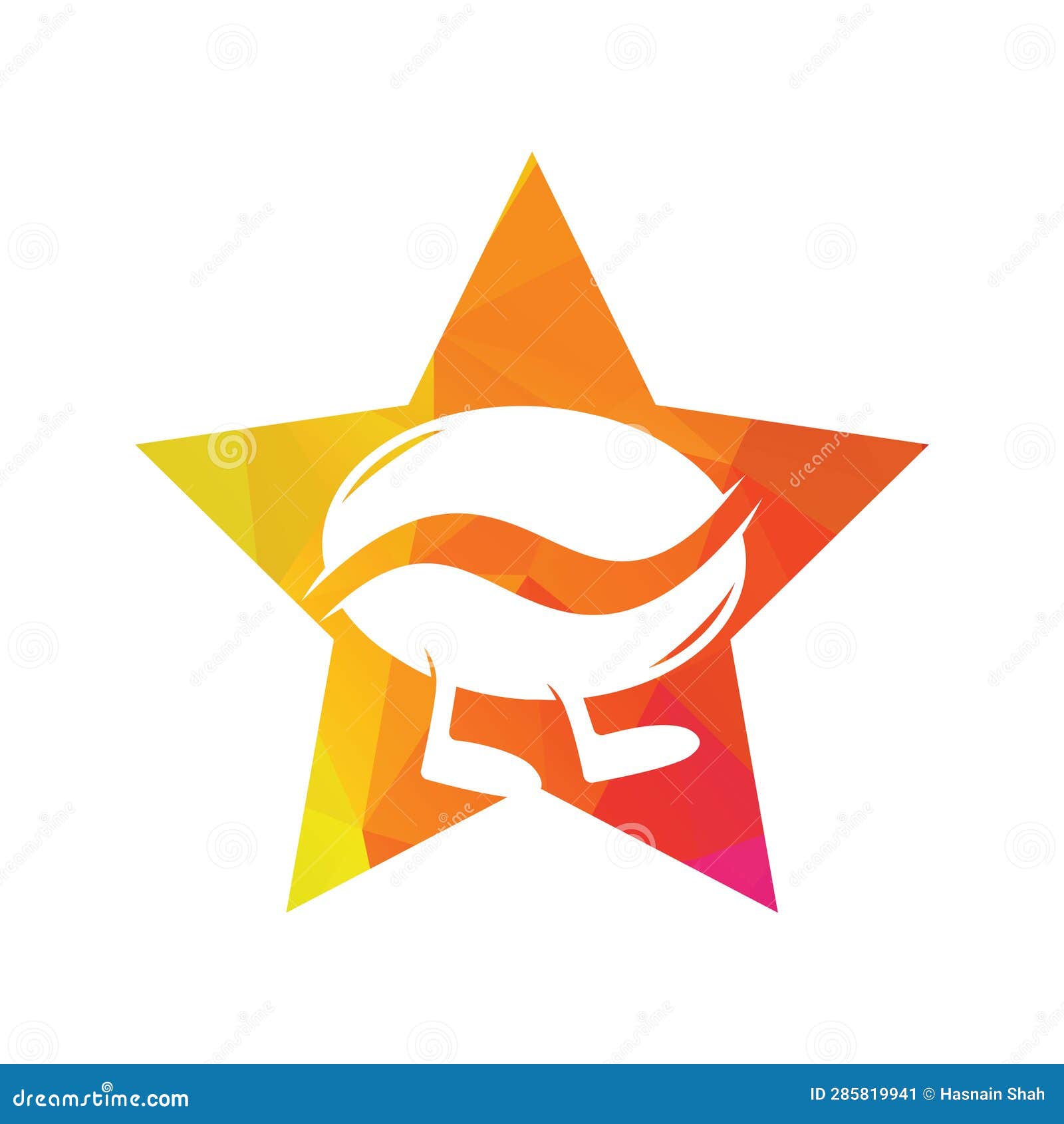 Bean Coffee Running Logo Design Stock Illustration - Illustration of ...