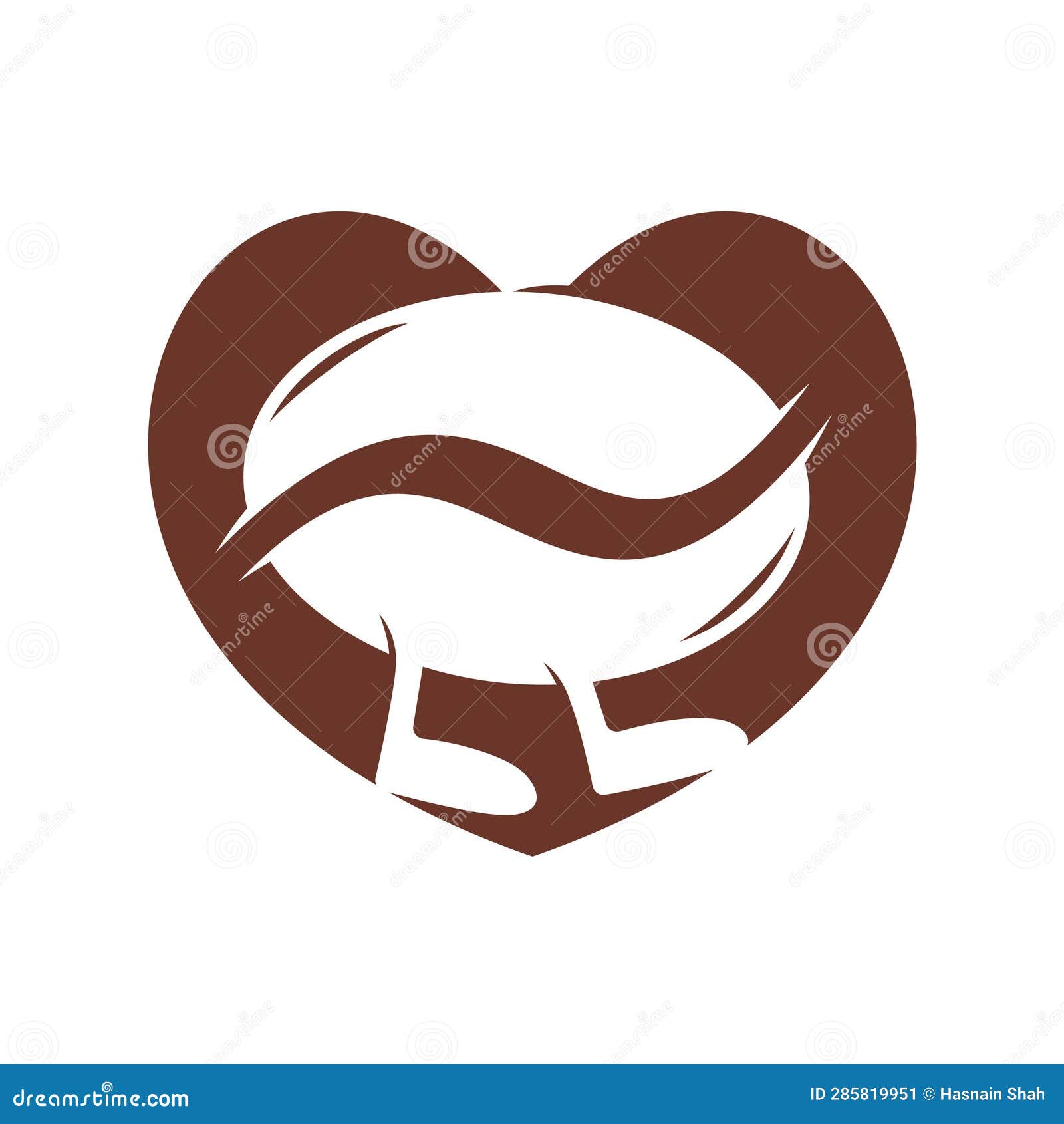 Bean Coffee Running Logo Design Stock Illustration - Illustration of ...