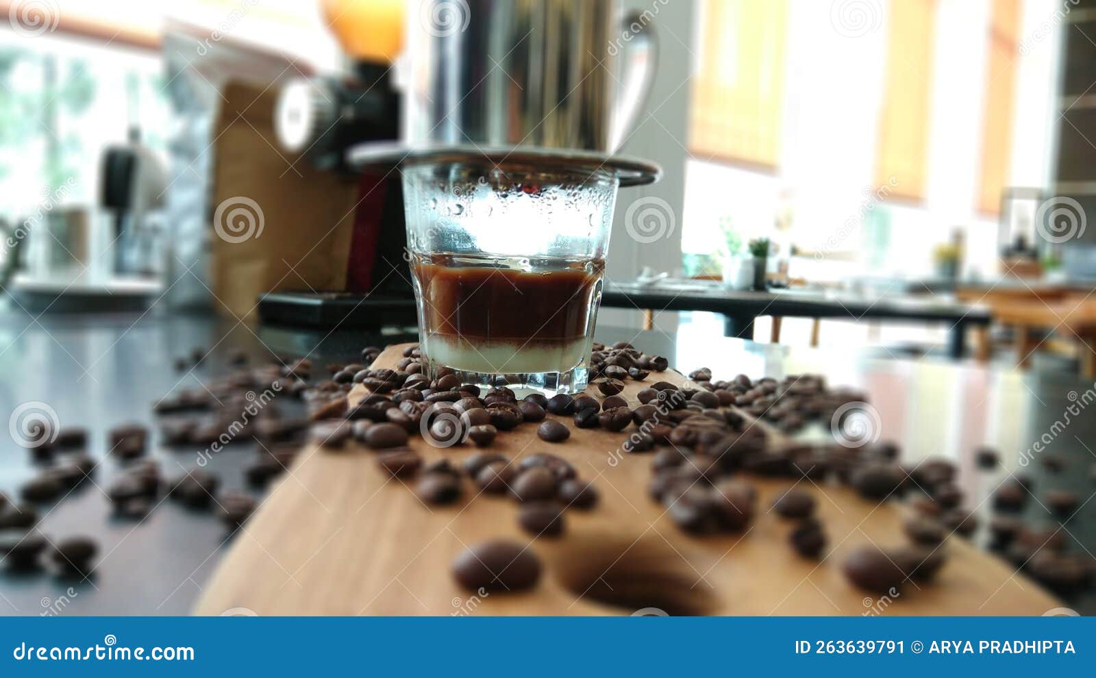 Bean of Manual brew coffee stock image. Image of drink - 263639791