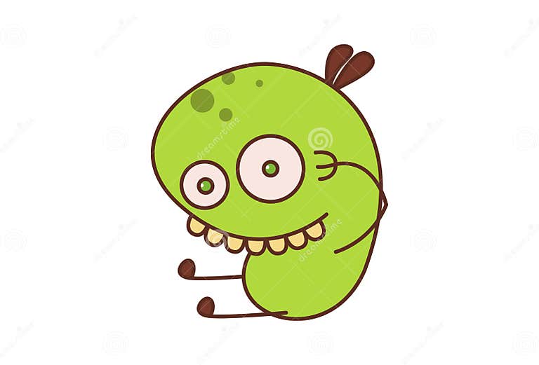 Bean Monster stock de ilustración. Ilustración de aislado - 90779958