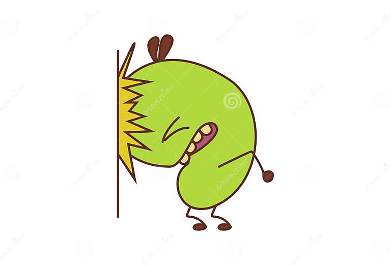 Bean Monster stock de ilustración. Ilustración de haba - 90779987