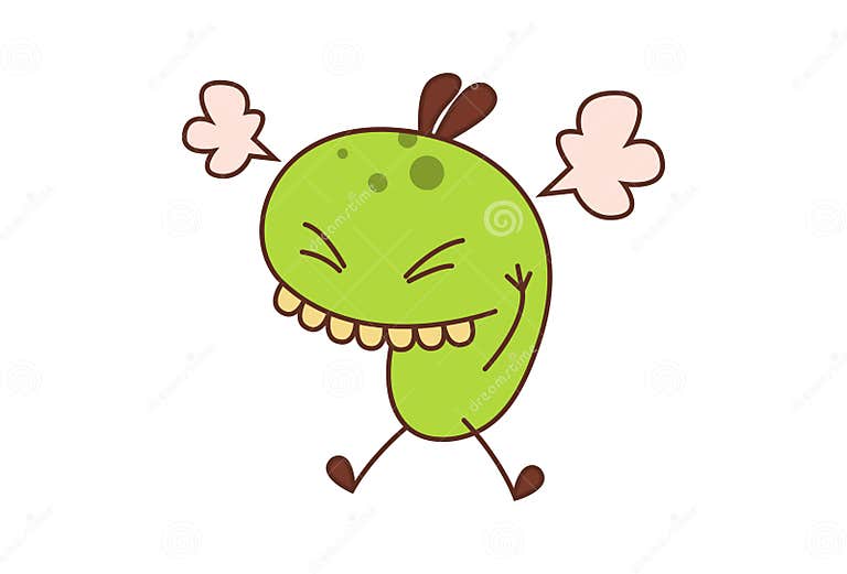 Bean Monster stock de ilustración. Ilustración de fondo - 90780095