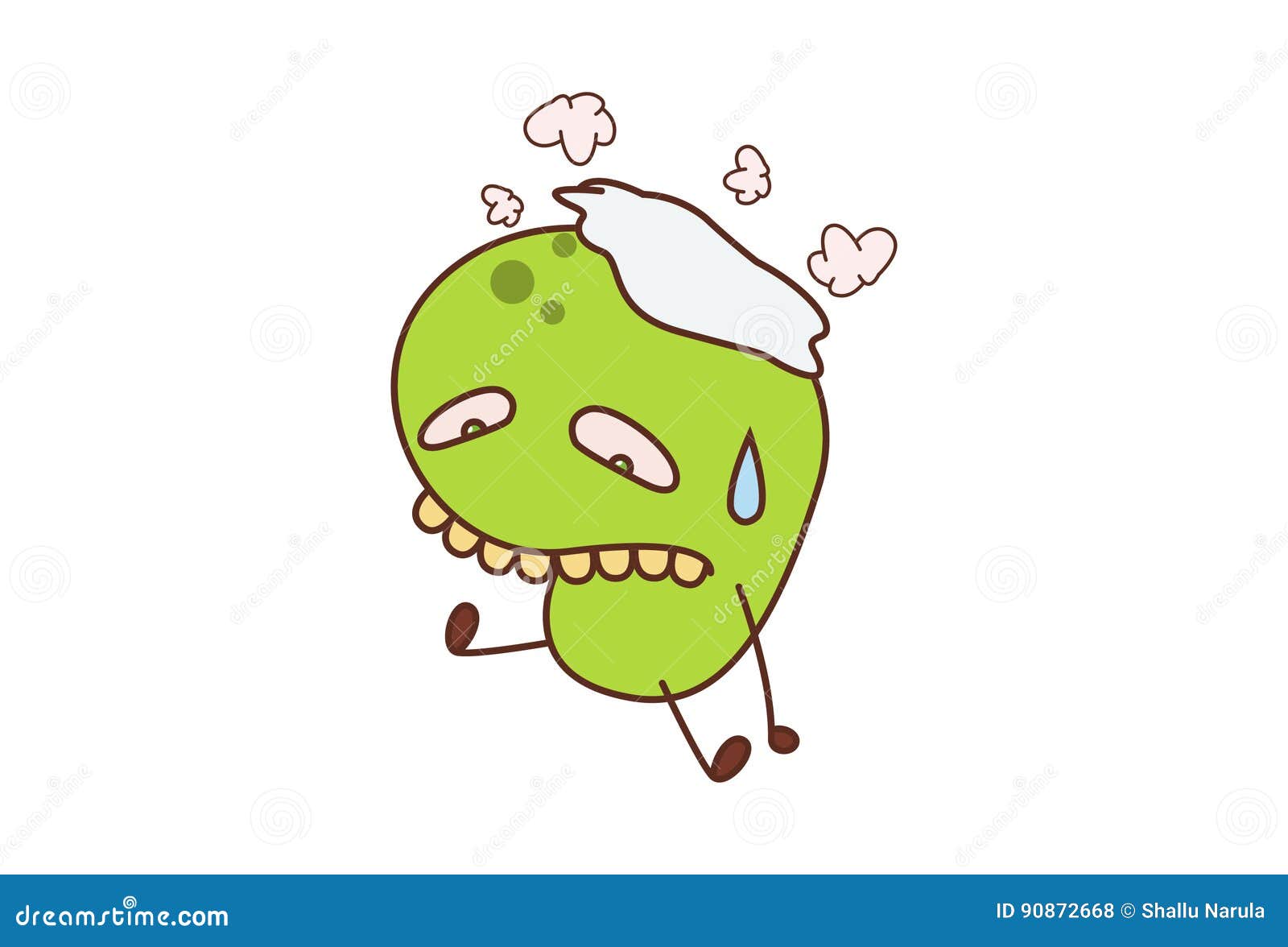 Bean Monster stock illustration. Illustration of background - 90872668