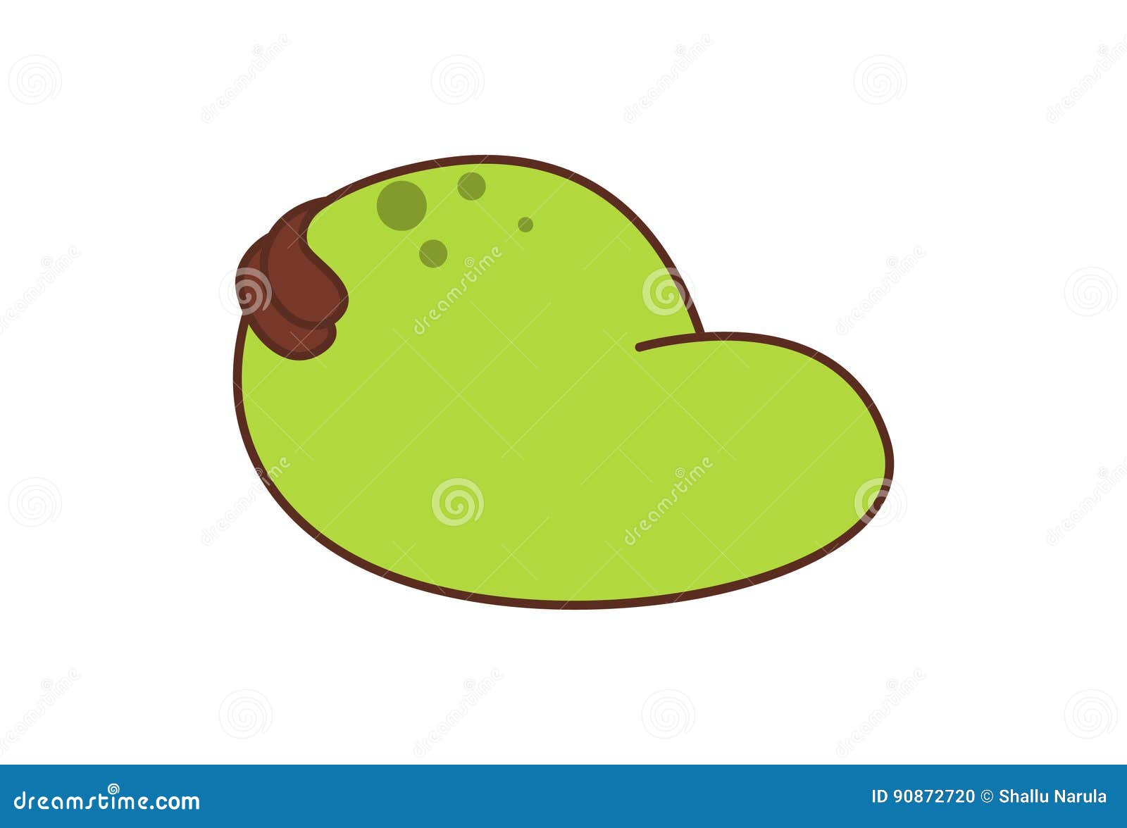 Bean Monster stock illustration. Illustration of background - 90872720