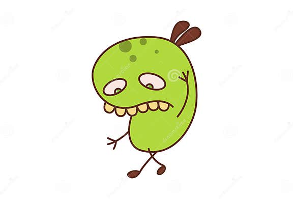 Bean Monster stock illustration. Illustration of graphic - 90780068