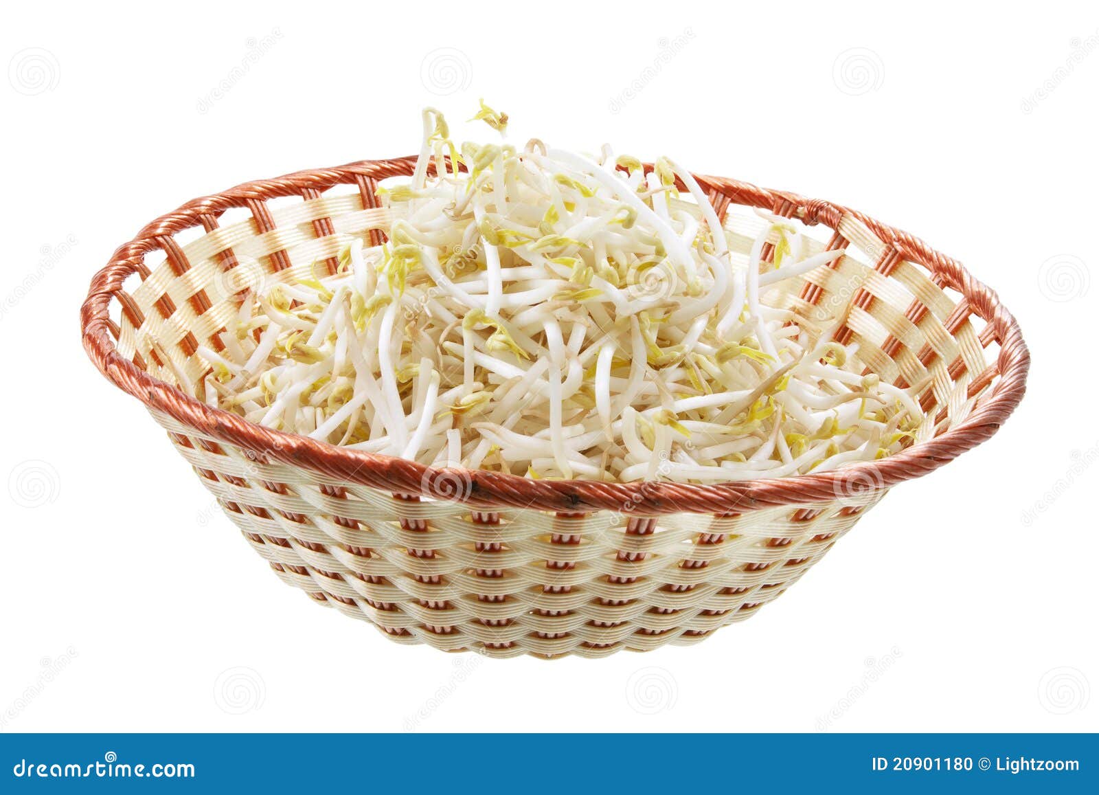 Bean Sprouts in Basket stock photo. Image of shot, chinese - 20901180