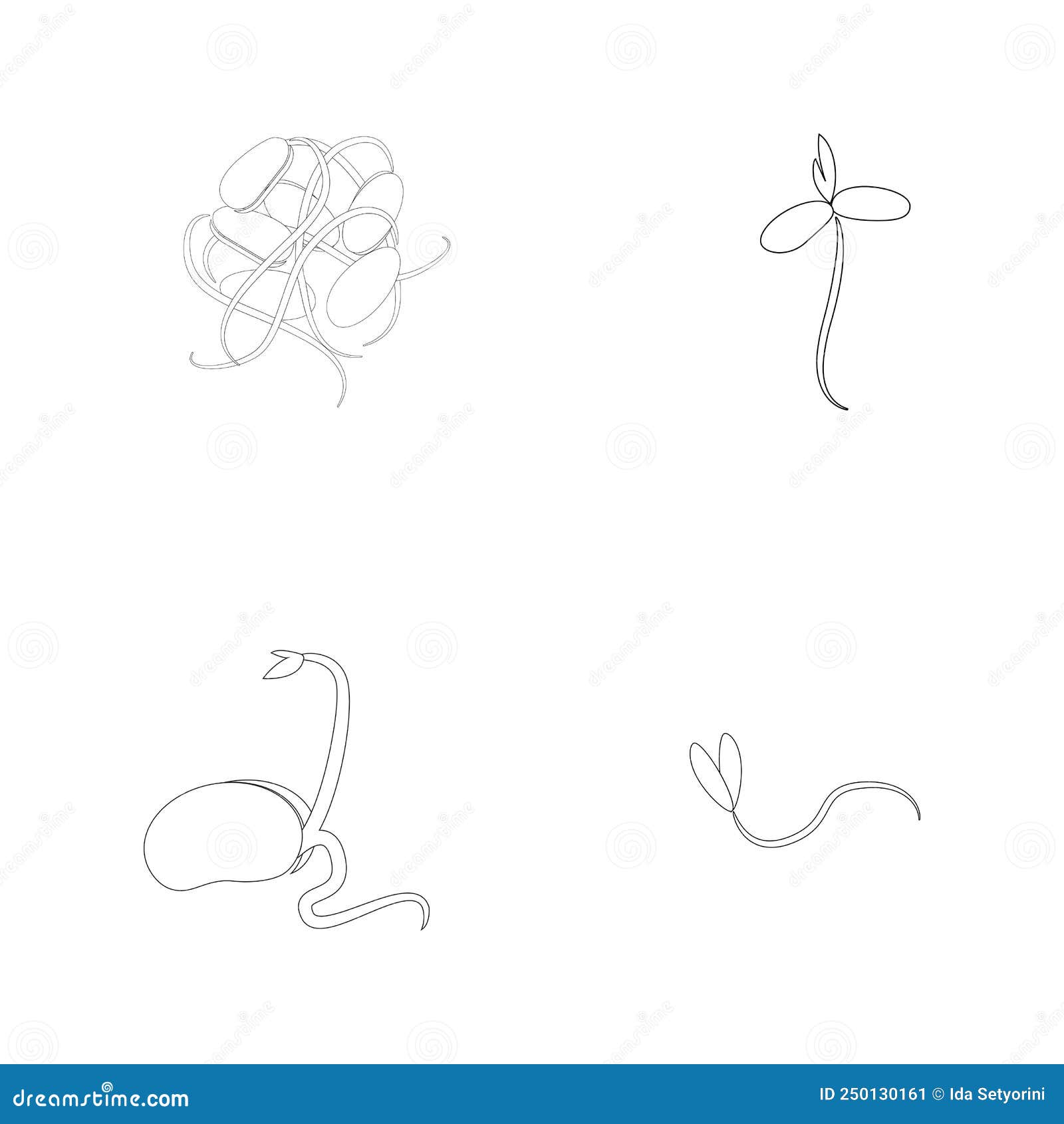 Bean Sprouts Icon Illustration Design Stock Illustration - Illustration ...