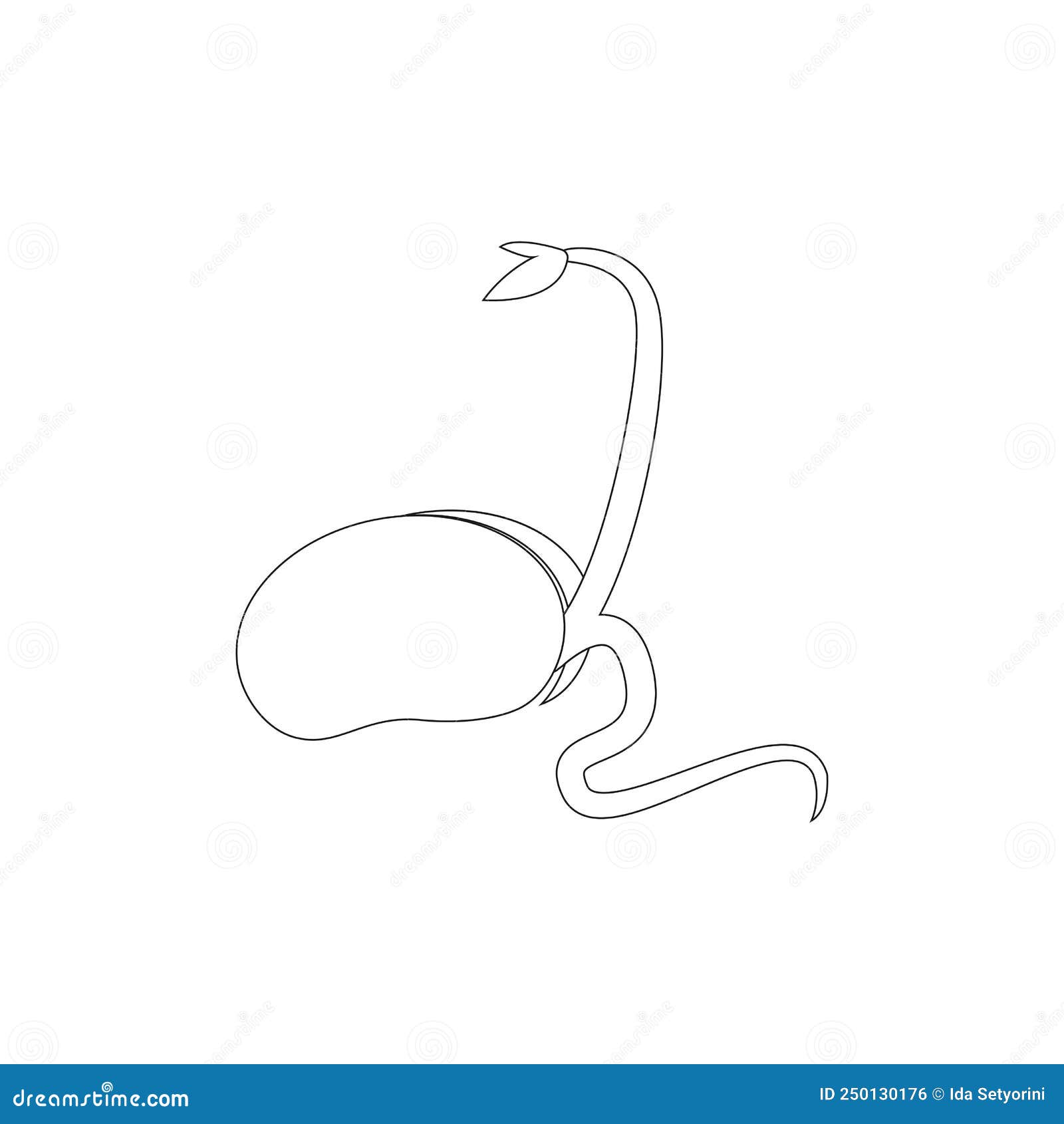 Bean Sprouts Icon Illustration Design Stock Illustration - Illustration ...