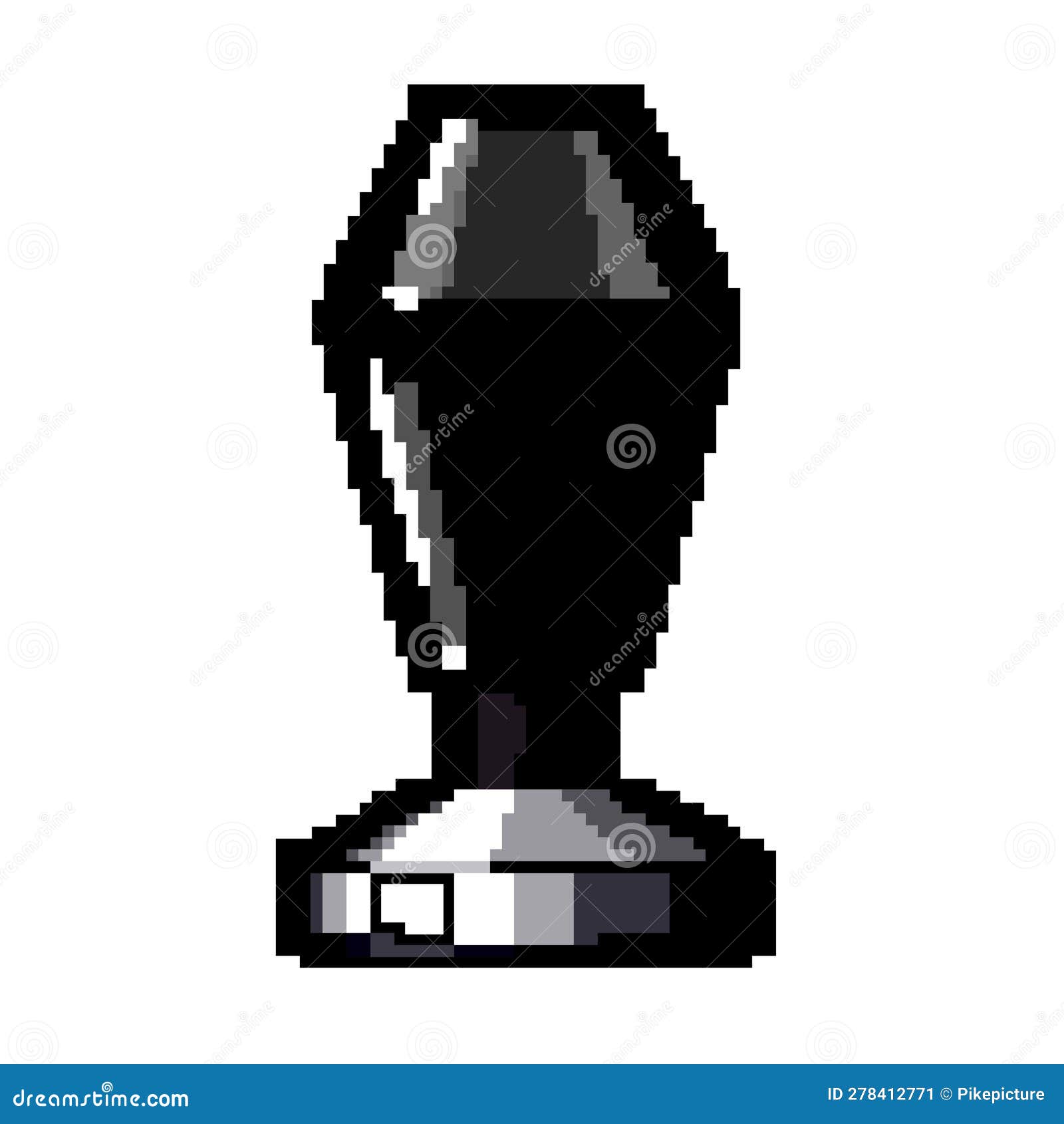 Bean Tamper Coffee Game Pixel Art Vector Illustration Stock Vector ...