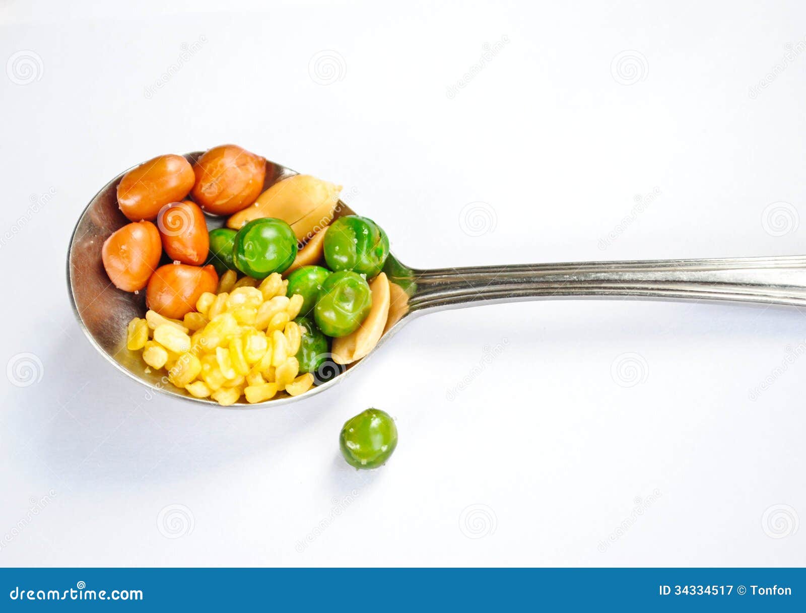 Bean variety on spoon stock image. Image of mixed, fresh - 34334517