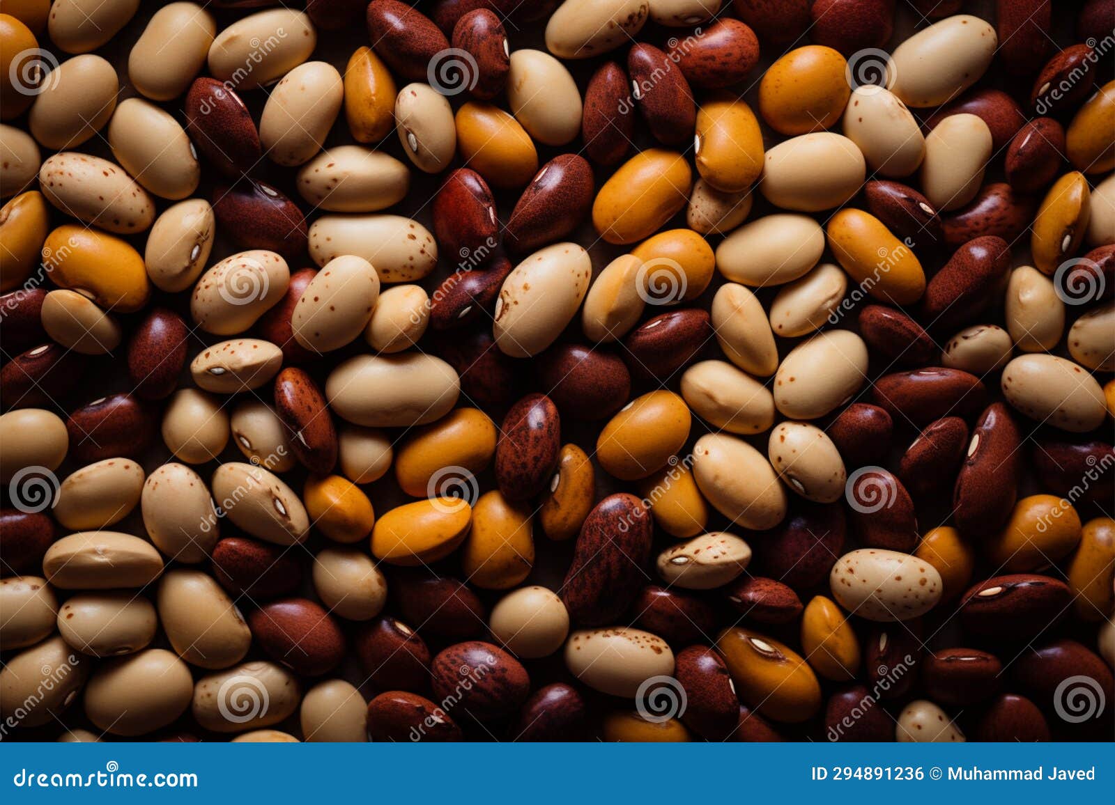 Beans Create a Textured Backdrop with Designated Room for Copy Stock ...