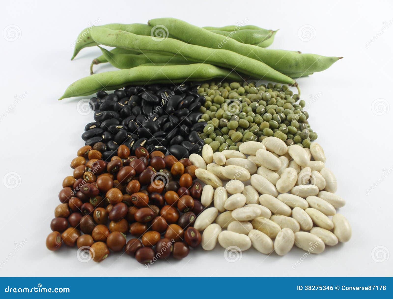 Beans in different colors stock photo. Image of natural - 38275346
