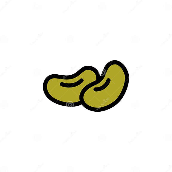 Beans Doodle Icon, Vector Color Line Illustration Stock Vector ...