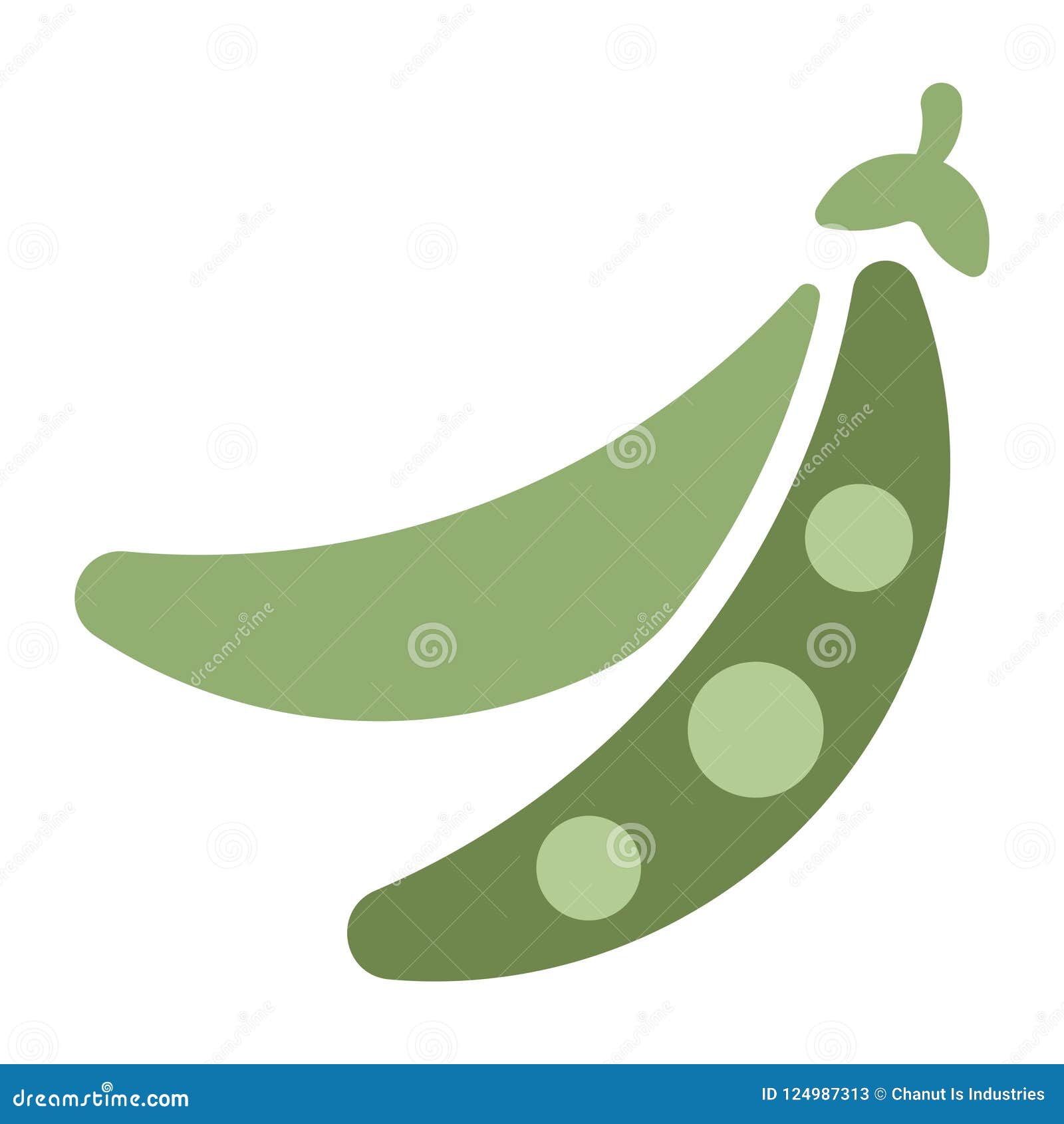 Beans Flat Icon stock vector. Illustration of organic - 124987313