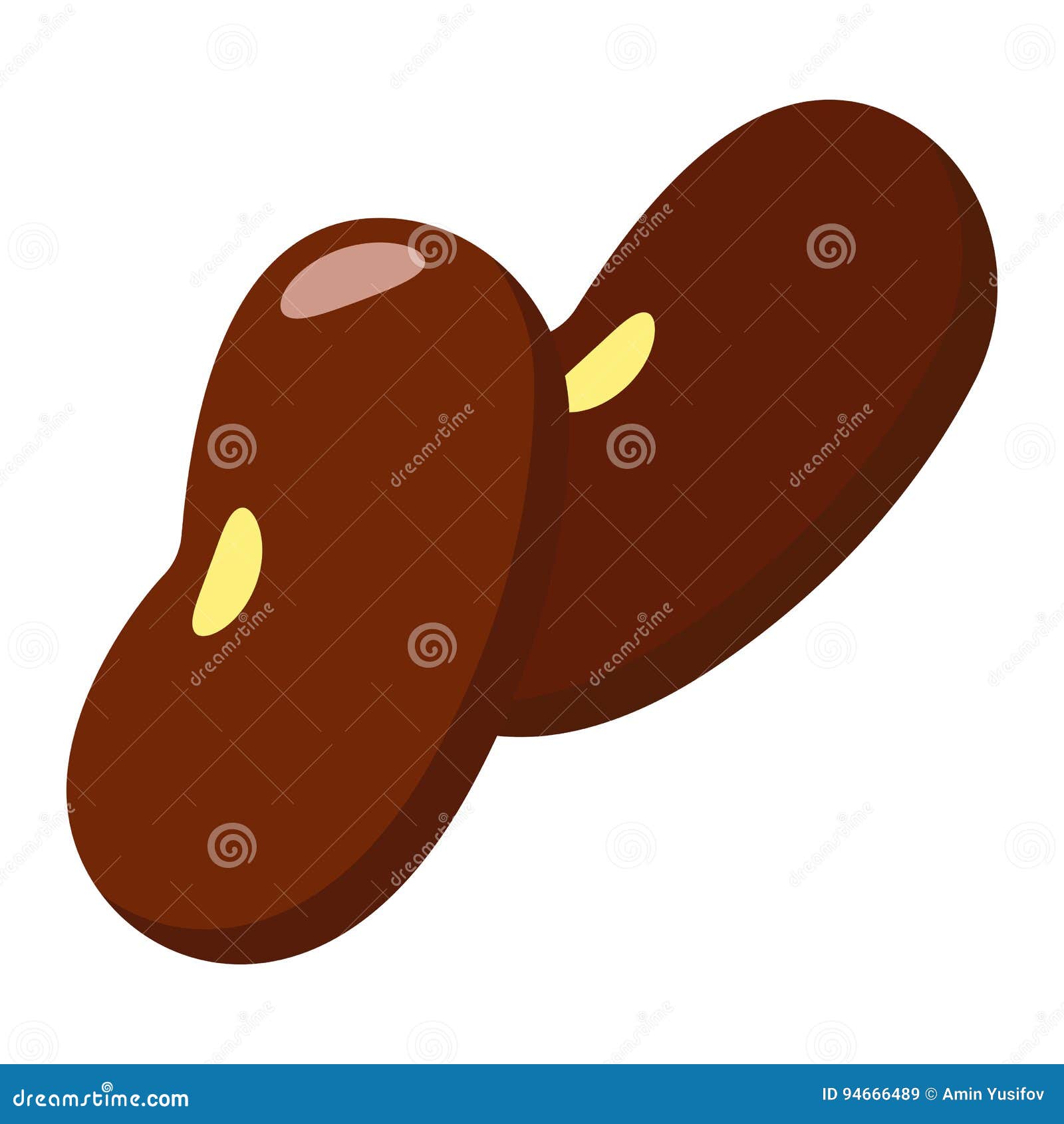 Beans Flat Icon, Vegetable and Haricot Stock Vector - Illustration of ...