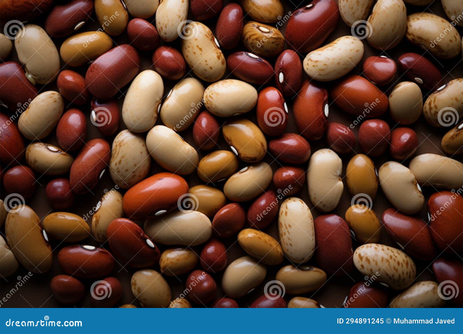 Beans Form the Background, Allowing for Copy or Design Stock ...