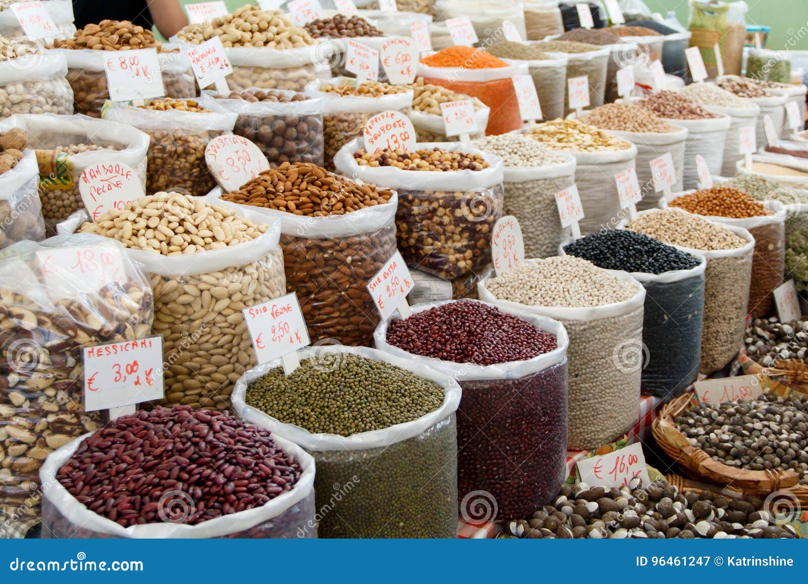 Beans at the Market stock image. Image of gastronomy - 96461247