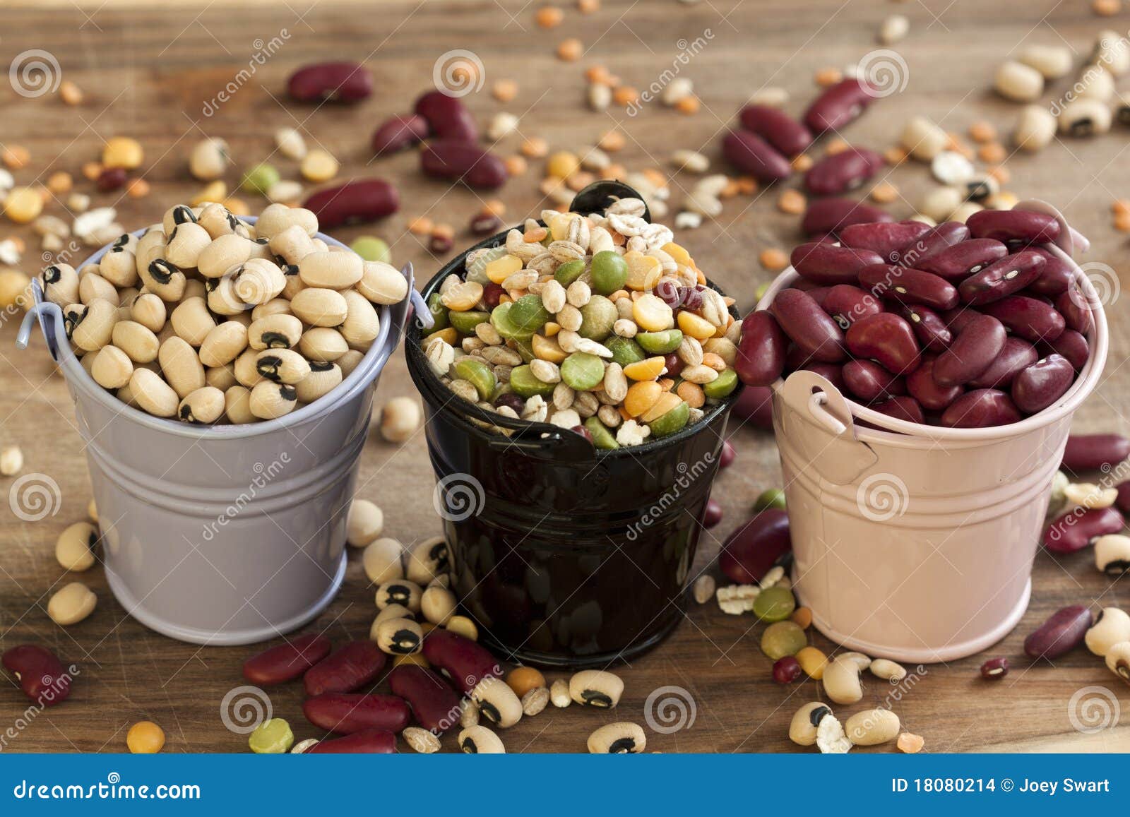 Beans in a mix. stock photo. Image of macro, barley, eating - 18080214