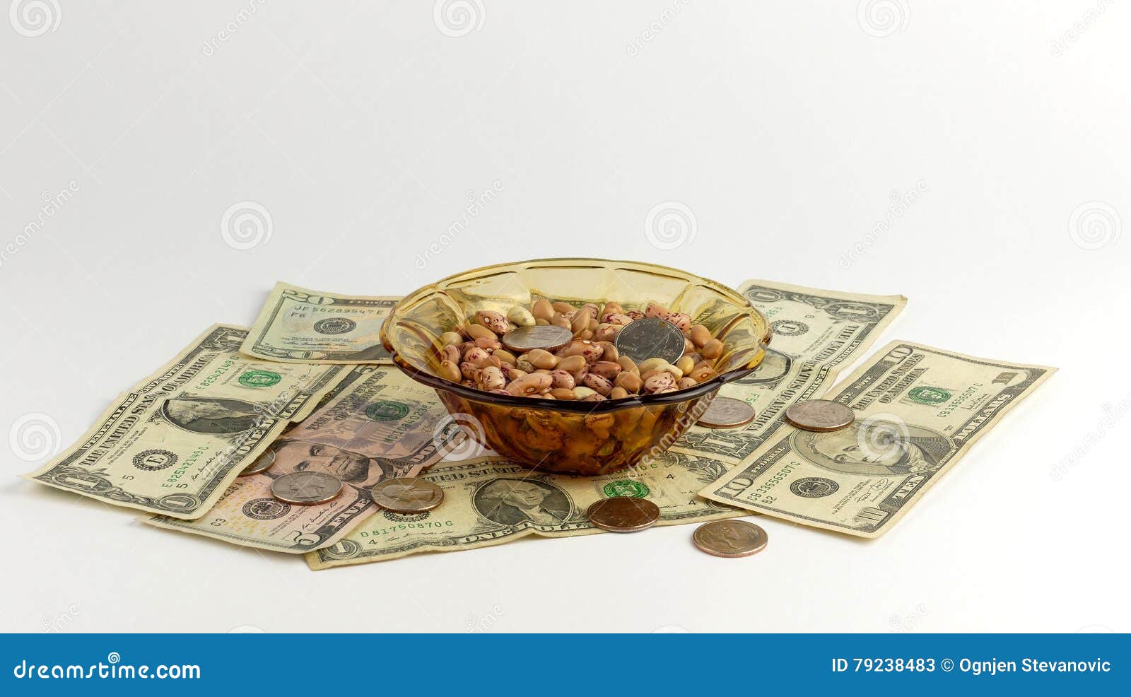Beans and money stock image. Image of commercial, crops - 79238483