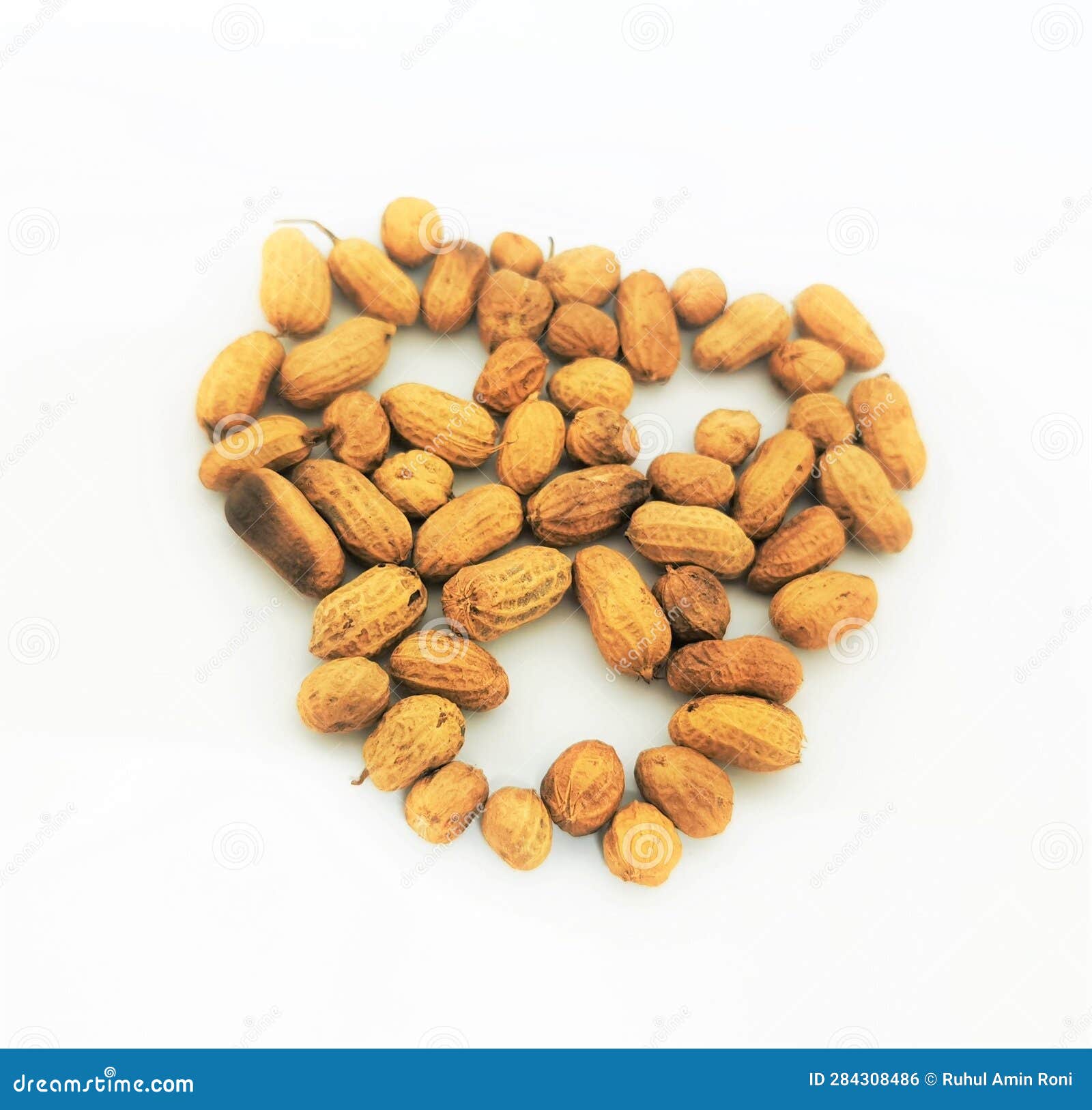Groundnuts Isolated On White Background Royalty-Free Stock Photography ...
