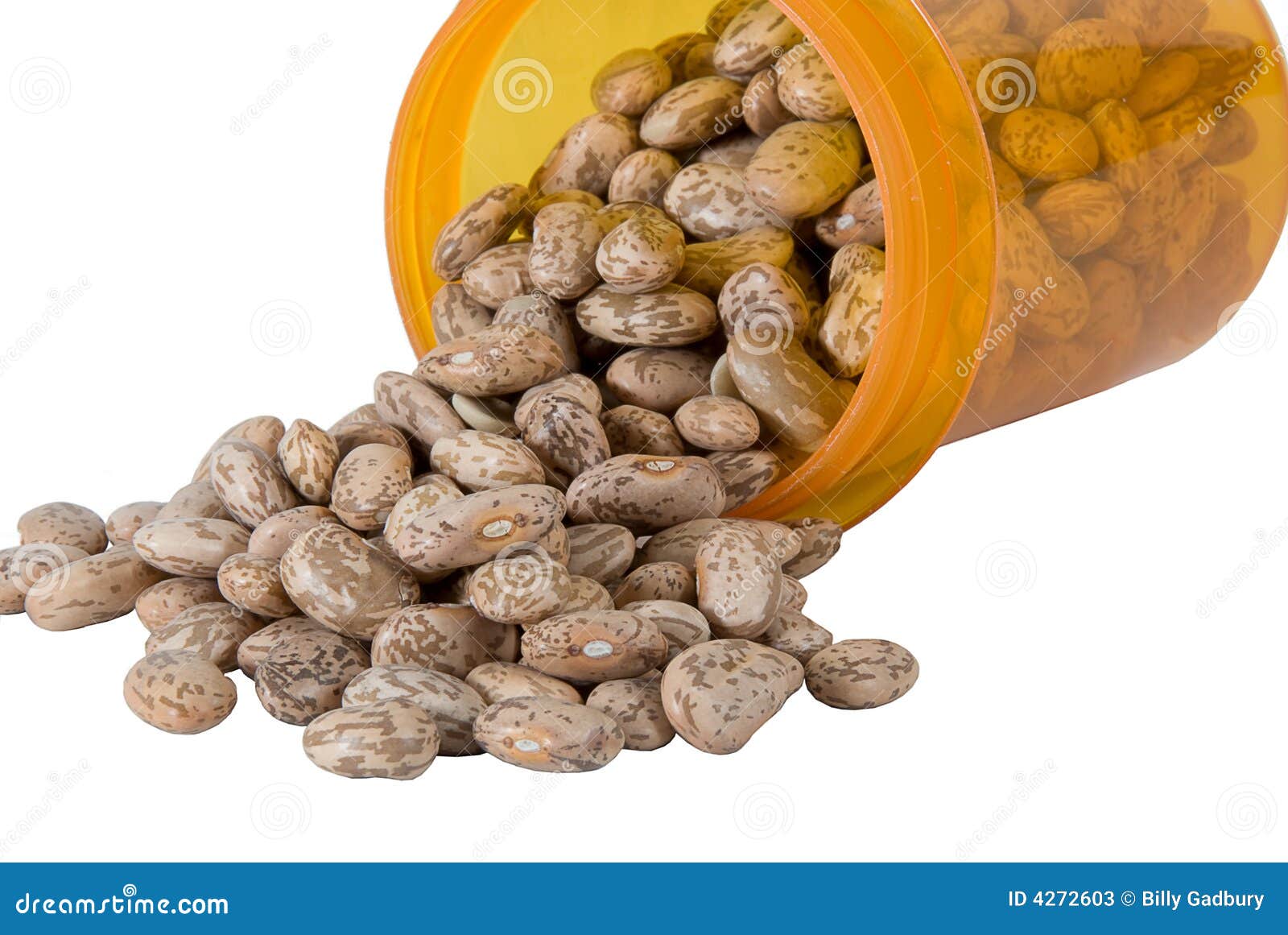 Beans in a pill bottle stock image. Image of alternative - 4272603